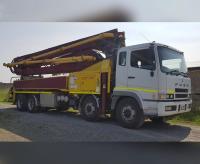 China Top Brand HB56K 56m Articulated Boom Concrete Pump Truck for sale