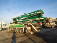 China Used Yellow Truck Concrete Pump with 24-36 M Distance 6-6.6 MPa Pressure for sale