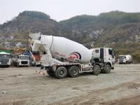 China 10m³ White Twin Shaft Concrete Mixer Truck For Industrial for sale