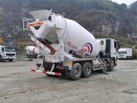 China 10m³ White Twin Shaft Concrete Mixer Truck For Industrial for sale