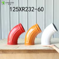 China DN125 DN150 Concrete Pipe Elbows Reducers Weight Red White Yellow Color for sale