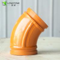 China Exceptional 45 Degree Bends Concrete Pump Wear Resistant Elbow For Schwing for sale