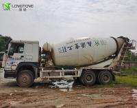 China T-Shape Blade Used Mixer Truck , 10 M3 Mixer Tank Truck 8500KG for sale