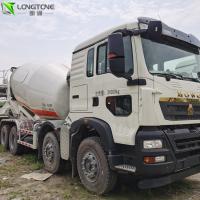 China T-Shape Blade Used Mixer Truck , 10 M3 Mixer Tank Truck 8500KG for sale