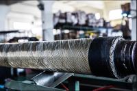 China 64mm Conductive Concrete Pump Parts Pipe Plaster Discharge Rubber Sand Blast Hose for sale