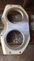 China Custom SCHWING Concrete Pump Spare Parts 260mm Spectacle Plate for sale