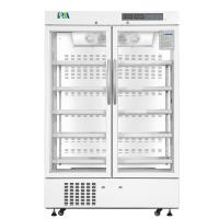 China Big Capacity Medical Pharmacy Vaccine Refrigerators With Double High Quality Glass Door for sale