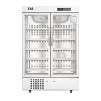 China Big Capacity Medical Pharmacy Vaccine Refrigerators With Double High Quality Glass Door for sale