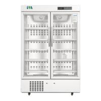 China Big Capacity Medical Pharmacy Vaccine Refrigerators With Double High Quality Glass Door for sale