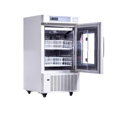China 108L AUTO Defrost Single Glass Door Upright Biomedical Blood Bank Refrigerators With High Quality for sale