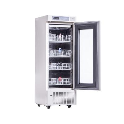 China 368L Foam Glass Door Blood Bank Refrigerator Cabinet with Temperature Printer 4°C for Blood Safety for sale