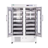 China 4 Degree 658 Liters Medical Double Door Blood Bank Refrigerator Large Capacity for sale