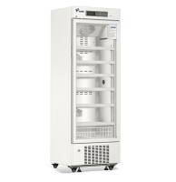 China 2 To 8 Degree Single Glass Door Pharmacy Medical Refrigerator For Vaccine Cryogenic 315 Liters for sale