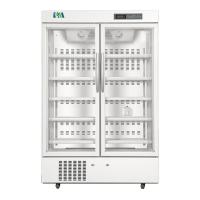 China 2-8 Degrees Auto Frost 1006L Capacity Vertical Pharmacy Medical Refrigerator with Double Glass Door for sale