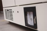 China 658 Liter Double Glass Door Blood Bank Refrigerators with blood basket with sprayed coated outside for sale