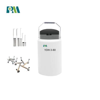 China PROMED Cryogenic Small Capacity Dry Shipper Liquid Nitrogen Tank YDH-3-80 for sale
