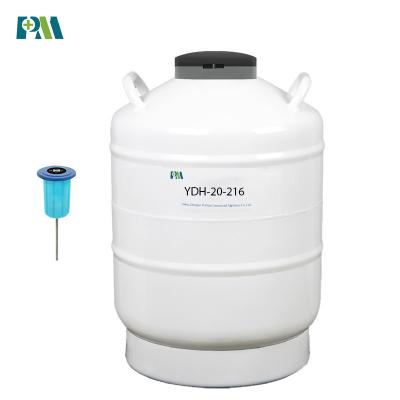 China Medical Lab Grade 20L Capacity Dry Shipper Nitrogen Tank For Cryogenic Sample for sale