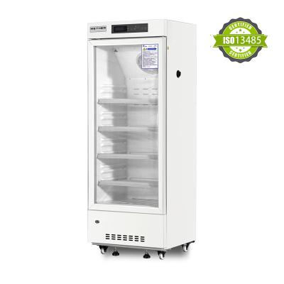 China 226 Liter Single Foaming Door Dual Cooling Hospital Pharmaceutical Grade Refrigerators for sale