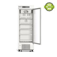 China Microprocessor Control 316L Pharmacy Medical Refrigerator with Single Glass Door Auto Frost High Quality for sale
