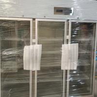 China Heating Glass Doors Stainless Steel 304 Pharmacy Medical Refrigerator Used In Hospital Lab for sale