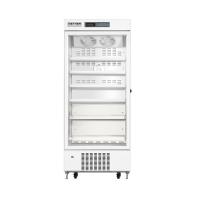 China Microprocessor Temperature Controller Medical Pharmacy Refrigerator With Heated Glass Door 416L for sale