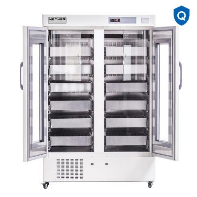 China Medical Blood Bank Storage Refrigerator 1008 Liter With Inner Stainless Steel for sale