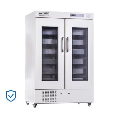 China 1008 Liter Blood Bank Refrigerator With Power Failure Protection Air Cooling System for sale