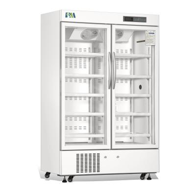 China Large Capacity 1006L Side by Side Door Vertical Stand Medical Pharmacy Vaccine Refrigerator 2-8 Degrees for sale