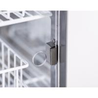 China 108L Mini Portable Biomedical Blood Storage Freezer Three Layer Glass Door With Heater for sale
