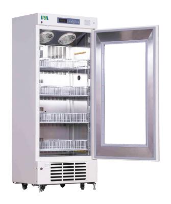 China 368 Liters Capacity Biomedical Blood Bank Refrigerators with 5 Visual And Audible Alarms for sale