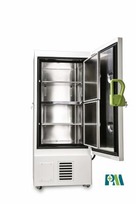 China Environment Friendly Minus 86 Degree LCD Touch Screen Ultra Low Temperature Upright Freezer 408L Large Capacity for sale