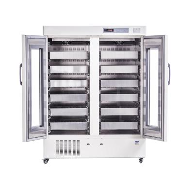 China 1008L Blood Bag Refrigerator With temperature printer print current inside temperature automatically per 10 minutes. for sale