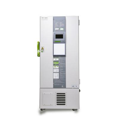 China Microprocessor Control Vertical Ultra Frozen Freezer With Color Sprayed Steel for sale