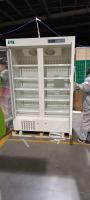 China 656L High Quality Double Glass Door Upright Pharmacy Medical Refrigerator For Vaccine Storage for sale