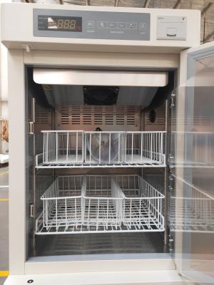 China 4 Degree Vertical 108 Liters Mini Portable Upright Blood Bank Refrigerators Frost Free for sale