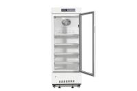 China Color Sprayed Steel  2-8 Degree Biomedical Pharmaceutical Refrigerator 226L Single Glass Door With Alarm for sale
