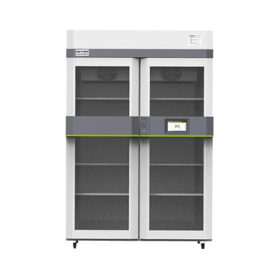 China Glass Door Pharmacy Medical Refrigerator 2-8 Degree Temperature For Vaccine for sale