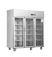 China 2-8 Degree Vaccine Cold Storage 3 Glass Doors Pharmacy Refrigerator For Medical Laboratory for sale