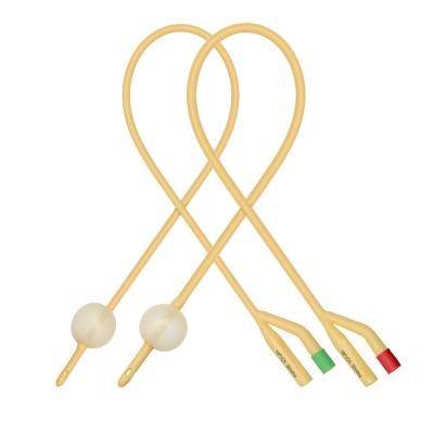 China 6fr-30fr Latex Foley Catheter Disposable Medical Sterile Urinary Catheter for sale
