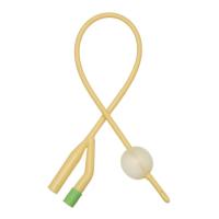China OEM Two Way Nature Latex Foley Catheter FR12 FR14 280mm Length for sale