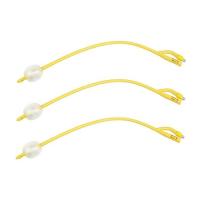 China 20cm 40cm Silicone Coated Latex Foley Urinary Catheter Balloon 1.5ml for sale