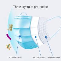 China Adult 17.5*9.5cm Disposable Earloop Face Masks Anti Covid-19 for sale