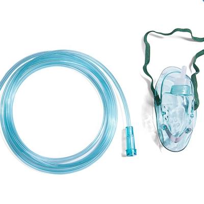 China M Size Sterilization Hyperbaric Oxygen Mask With 7ft Tubing for sale