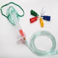 China Disposable 24% Venturi Breathing Oxygen Mask 7 Diluters Adjustable for sale