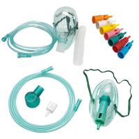 China Respiratory CE ISO Venturi Oxygen Mask Transparent With 7 Diluters for sale