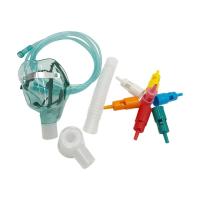 China Respiratory CE ISO Venturi Oxygen Mask Transparent With 7 Diluters for sale