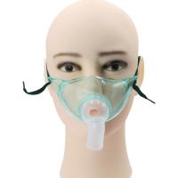 China Medical PVC L size Tracheostomy Oxygen Mask With Reservoir Disposable for sale