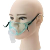 China Medical PVC L size Tracheostomy Oxygen Mask With Reservoir Disposable for sale