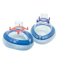 China Inflatable Valve Anaesthetic Face Mask , CE Size 0-6 Pvc Anaesthesia Mask for sale