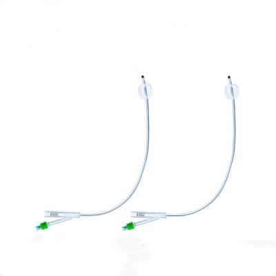 China Hospital Silicone Foley Catheter 2 Way 8-24Fr 5-30cc Capacity for sale